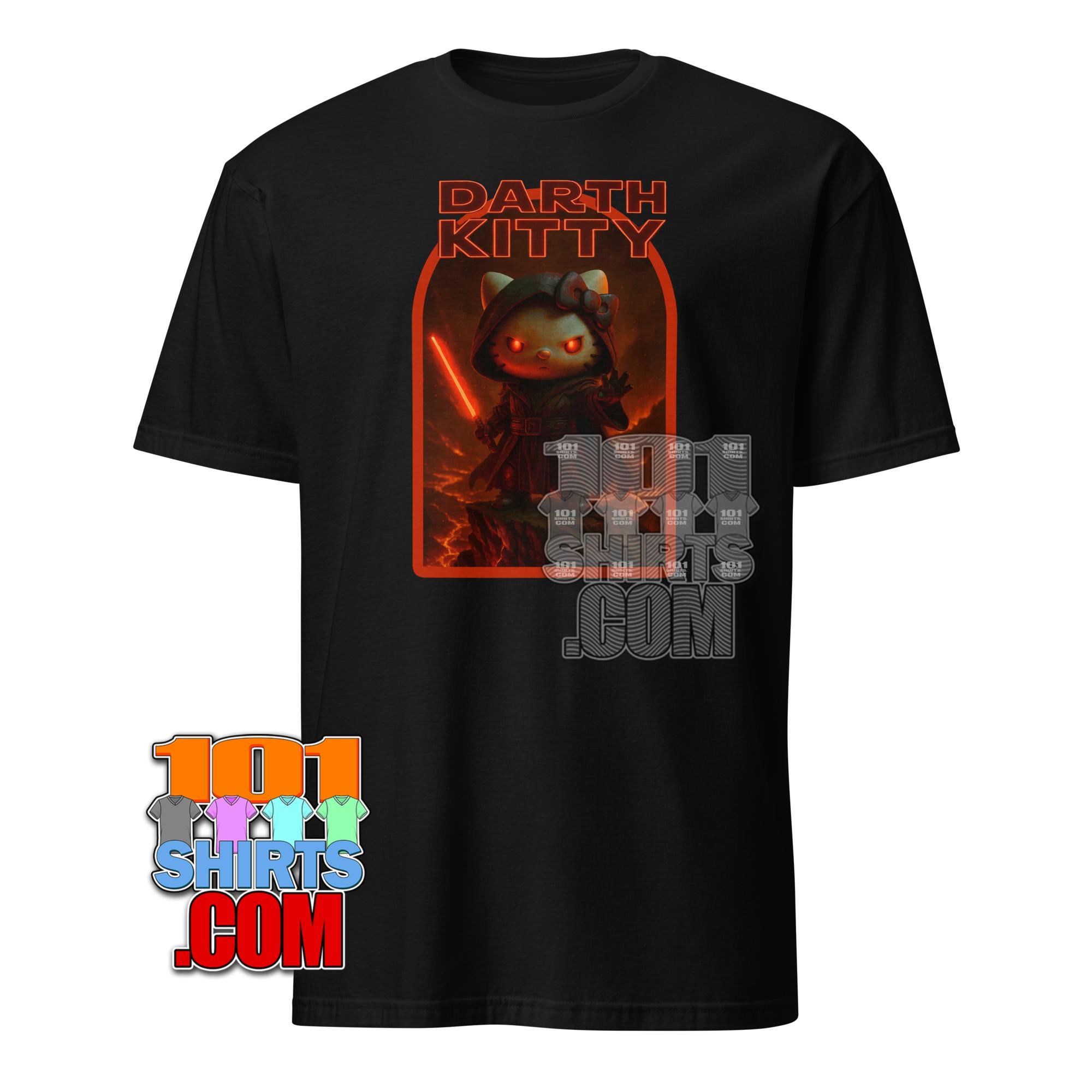 Darth Kitty T-Shirt - Funny Dark Side Hello Kitty Star Wars Parody Tee – 101SHIRTS